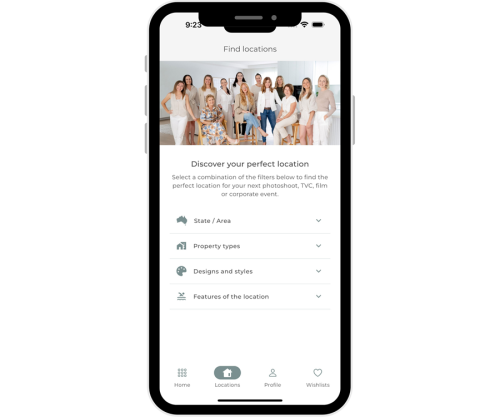 Mobile App | Hire For Photoshoots & Filming